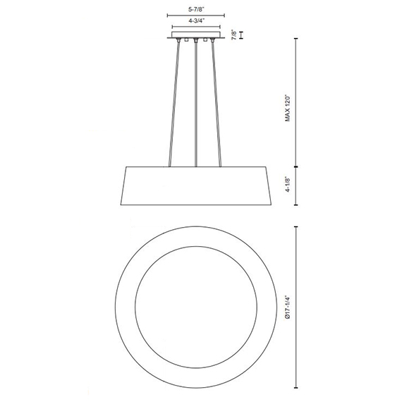 Sampson - Suspension DEL | Maison Du Luminaire